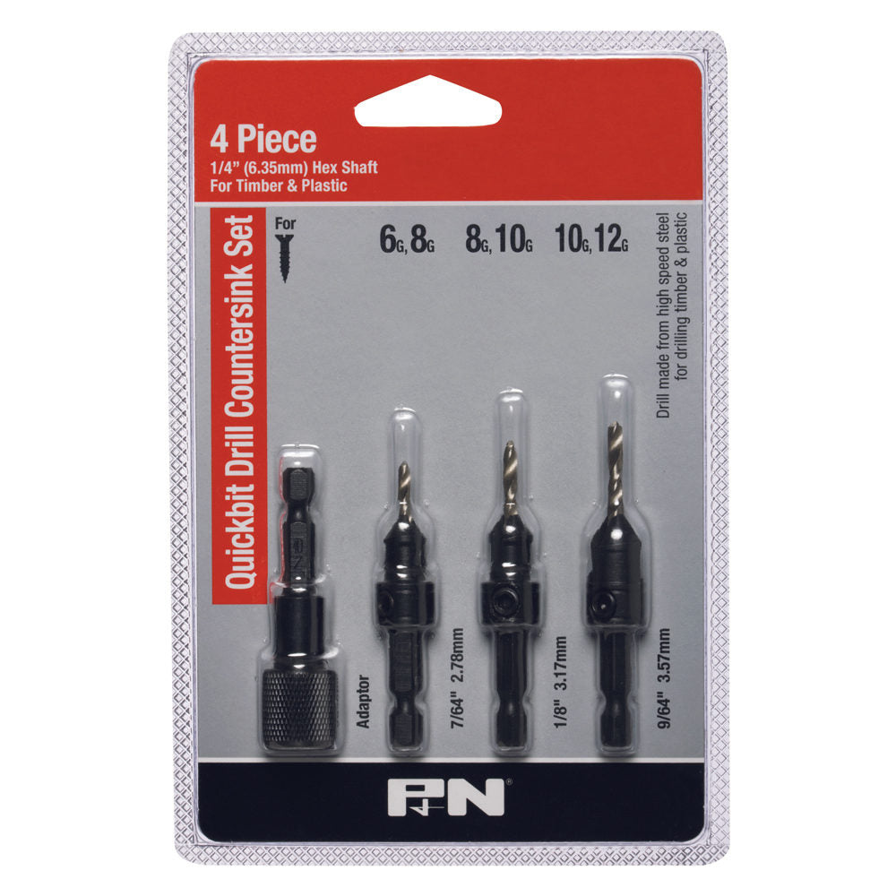 Drill / Countersink Sets – Screw Pilot - Quickbit - 5PC - Oz General Store