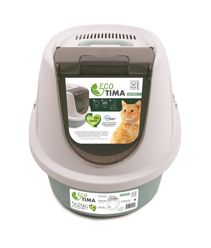 ECO TIMA Cat Litter Box (2 Sizes/2 Colours) - Large / Desert Sand - Oz ...