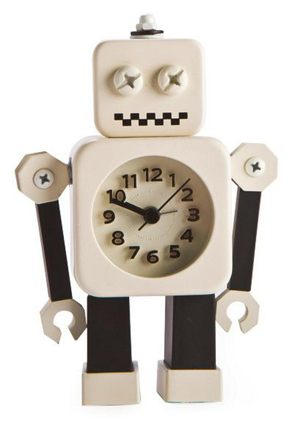 CLEARANCE Robo Alarm Clock White - Oz General Store