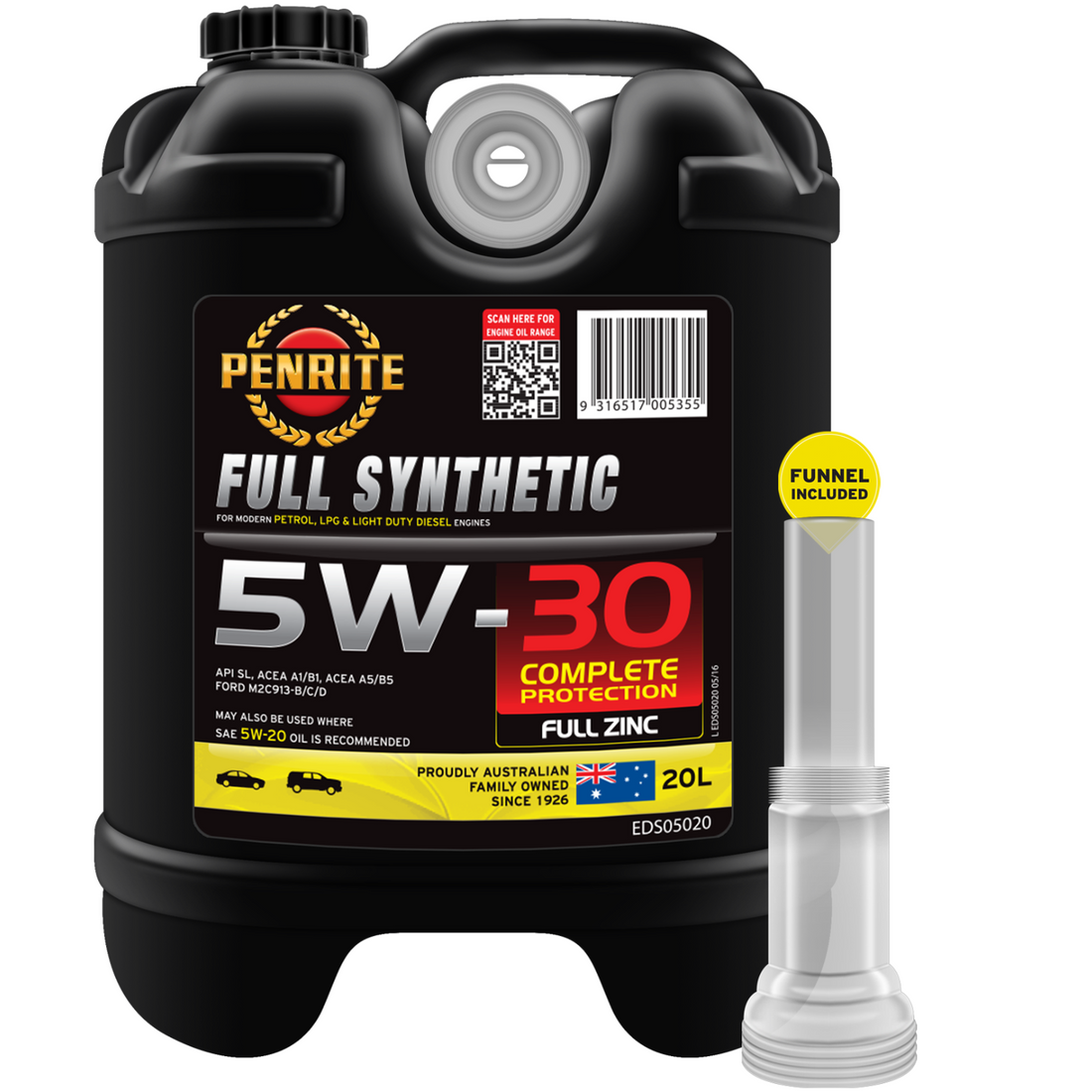 Penrite Full Synthetic 5W-30 (5 Sizes Available) - Oz General Store
