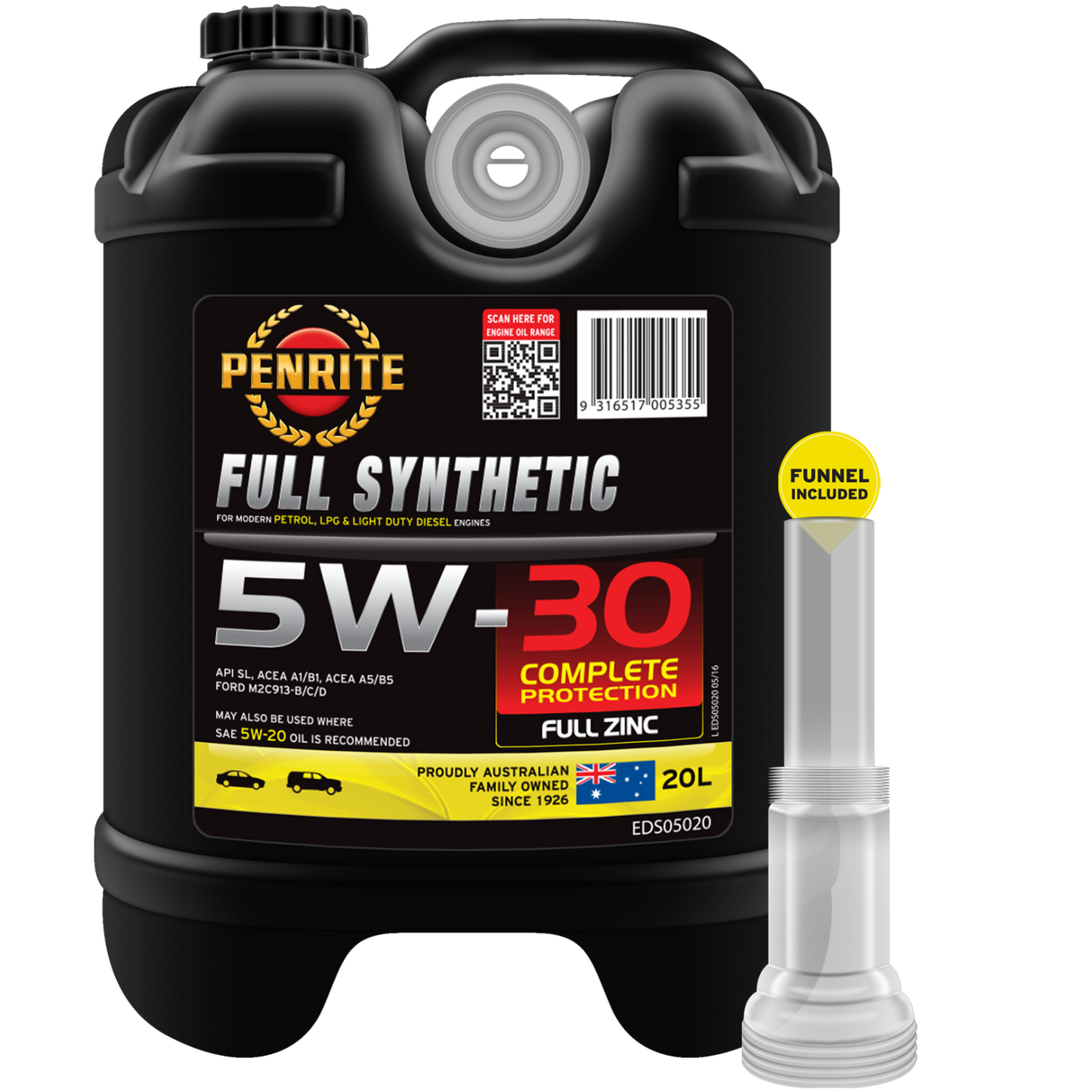 Penrite Full Synthetic 5W-30 (5 Sizes Available) - Oz General Store