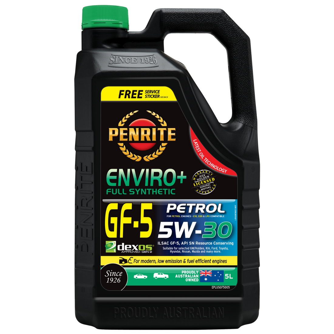 Penrite Enviro+ Gf-5 5W-30 (Full Syn.) (6 Sizes Available) - Oz General ...