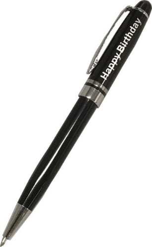 Black Happy Birthday Pen (1 Piece) - Oz General Store
