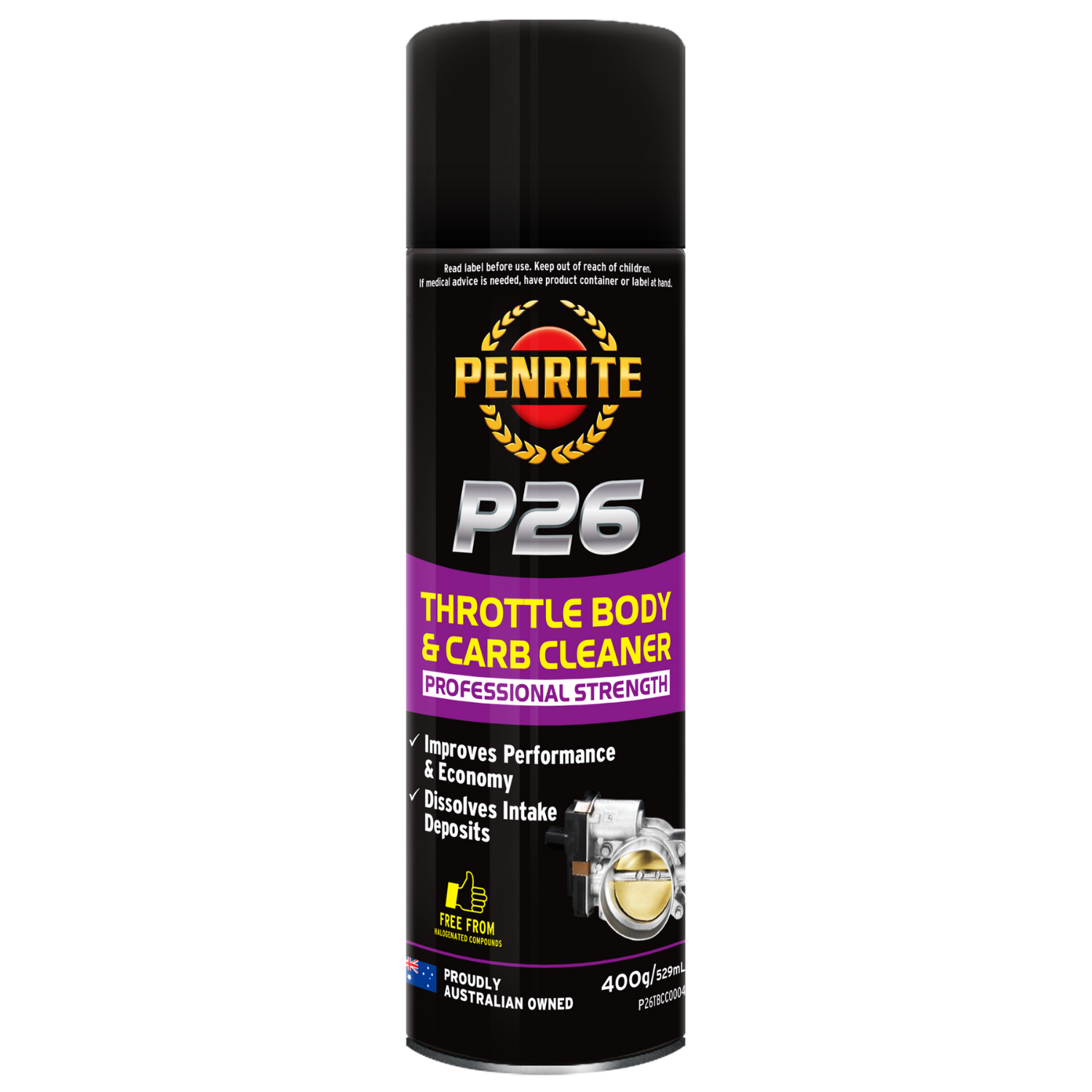 Penrite P26 Throttle Body & Carb Cleaner 400mL - Oz General Store